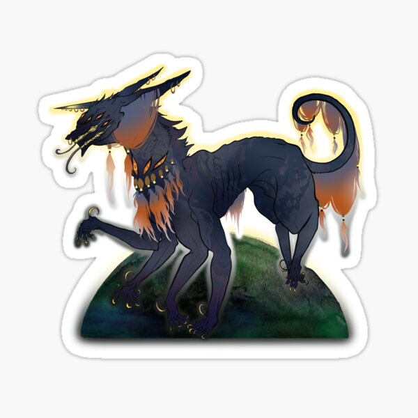 "Demon Doggo" Sticker by Beppard | Redbubble