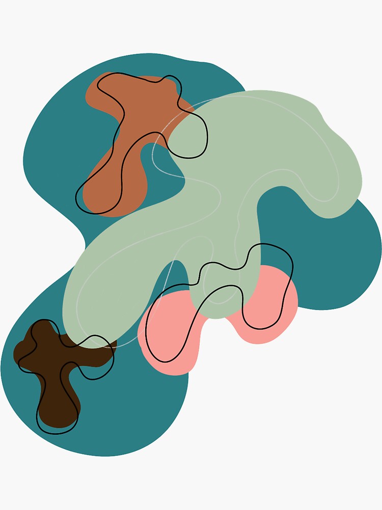"Boho Blob Sticker" Sticker for Sale by Kaatieeeee11 | Redbubble