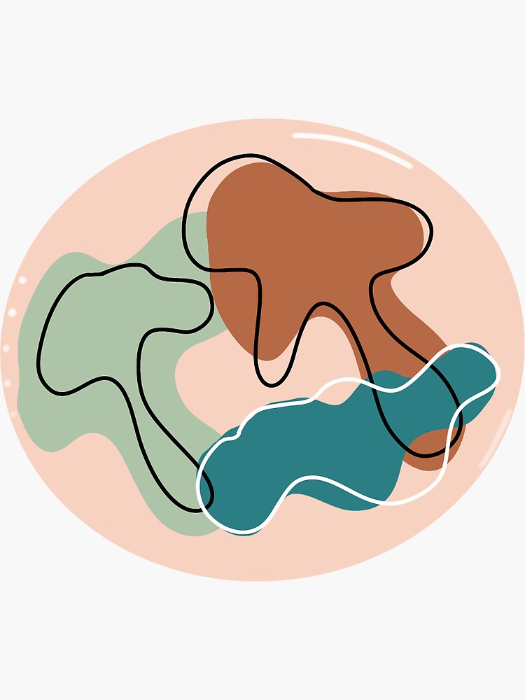 "Boho Blob Sticker" Sticker for Sale by Kaatieeeee11 | Redbubble