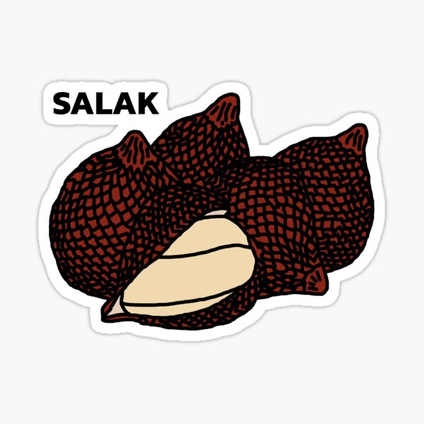 "Salak" Sticker for Sale by Sean-Evans | Redbubble