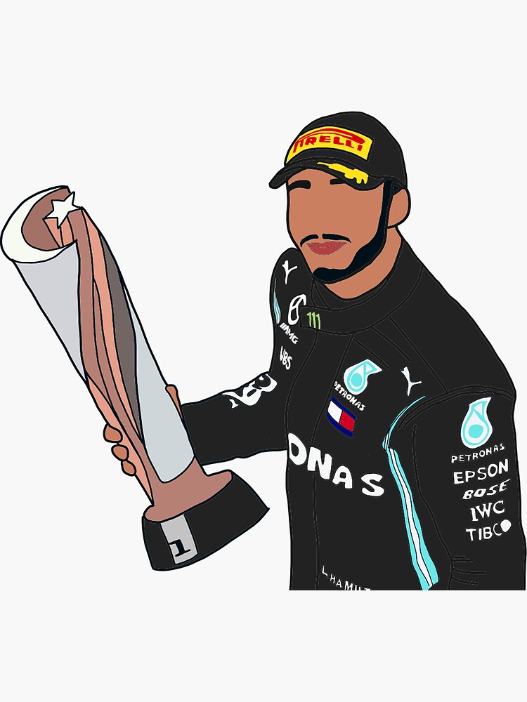"Lewis Hamilton" Sticker by formulaGG | Redbubble