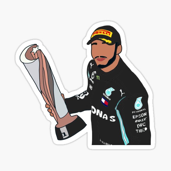 "Lewis Hamilton" Sticker by formulaGG | Redbubble