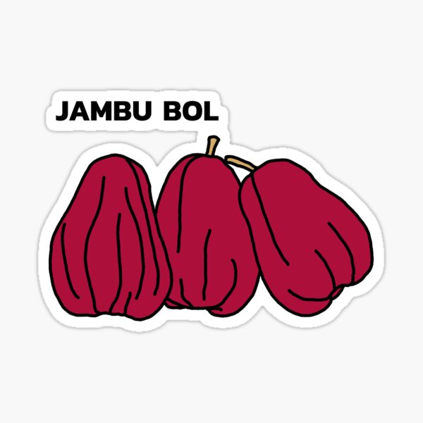 "Malay Rose Apple (Jambu Bol)" Sticker for Sale by Sean-Evans | Redbubble