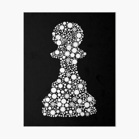 "Flower Pawn Chess Piece" Art Board Print by UpYourSelf | Redbubble