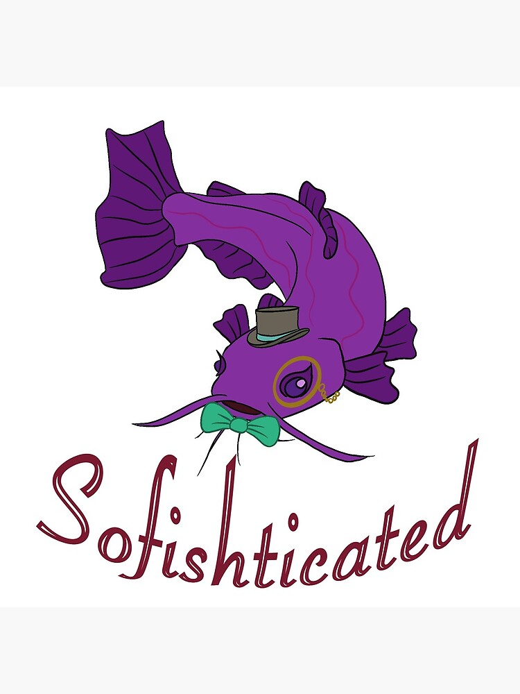 "So”fish”ticated catfish" Photographic Print for Sale by uwu-weeb-art ...