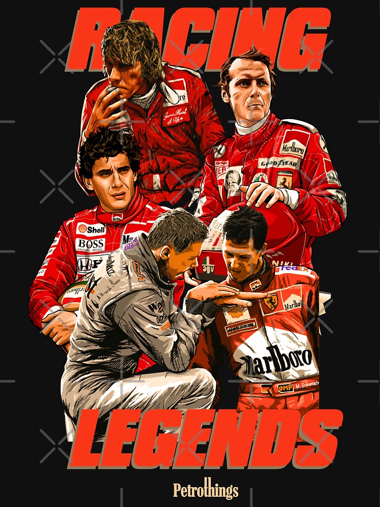 "Formula 1 Racing Legends" Essential T-Shirt for Sale by petrothings ...