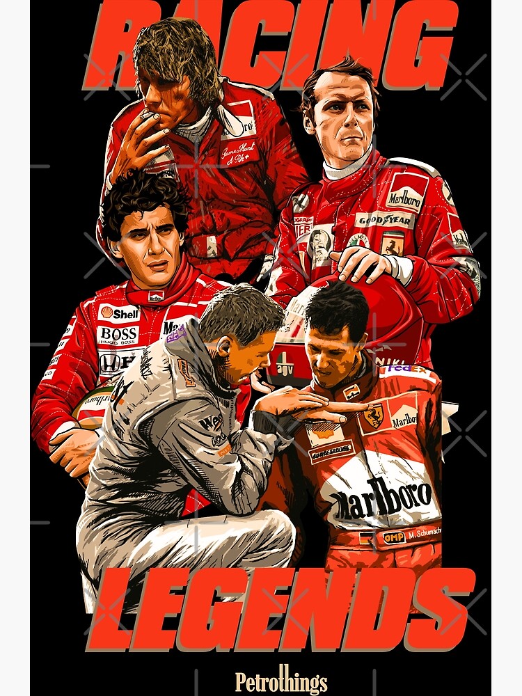Poster « Légendes de course de Formule 1 », par petrothings | Redbubble