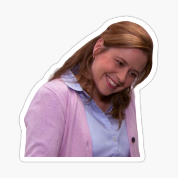 "Pam Beesly" Sticker by shrekyeehaw | Redbubble