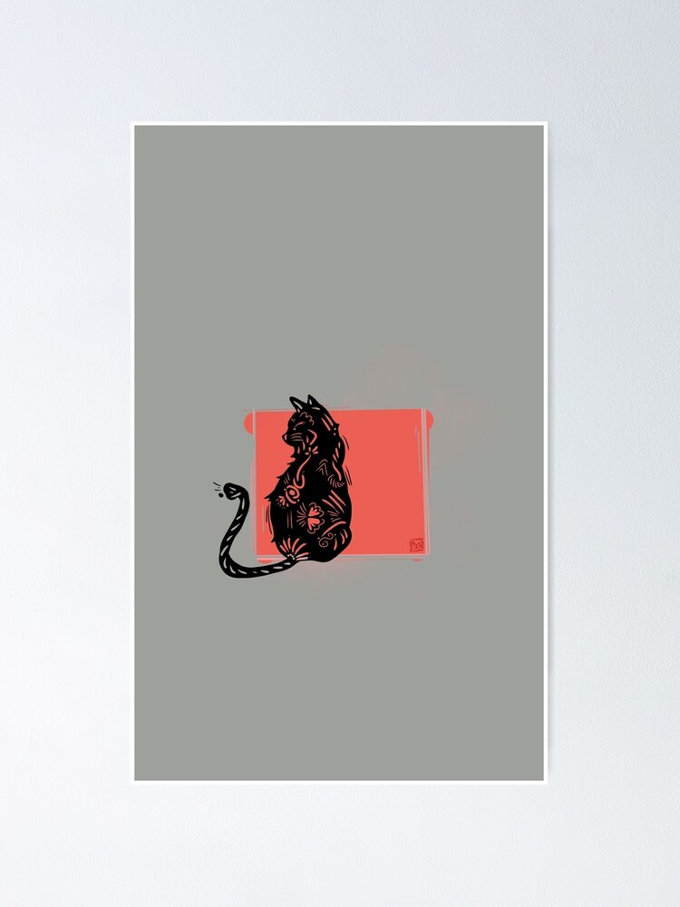 "mademoiselle le chat " Poster for Sale by Josephinejayart | Redbubble
