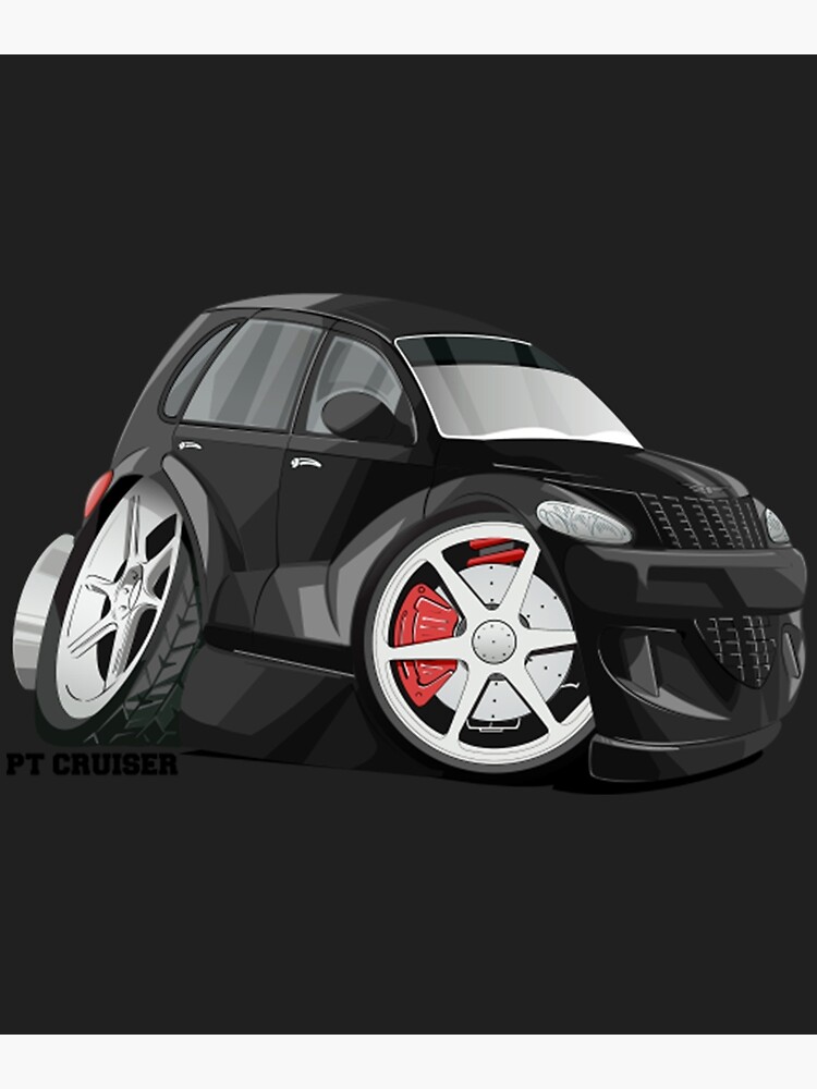 "Pt Cruiser Chrysler Classic Model PT Cruiser Black Cartoon Car Art ...