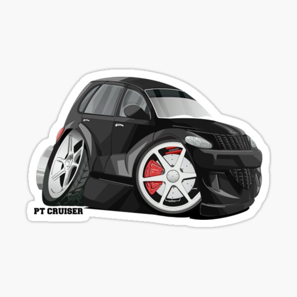 "Pt Cruiser Chrysler Classic Model PT Cruiser Black Cartoon Car Art ...