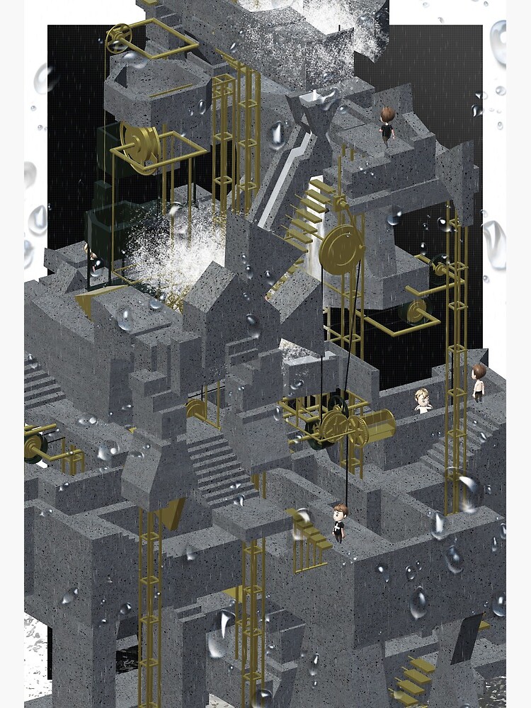 "Video Game Architecture Mechanism (Oblique Elevation)" Art Print by ...