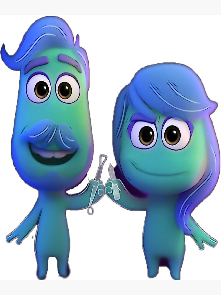 Lámina fotográfica «Dibujos animados de artista azul» de Rajniart ...