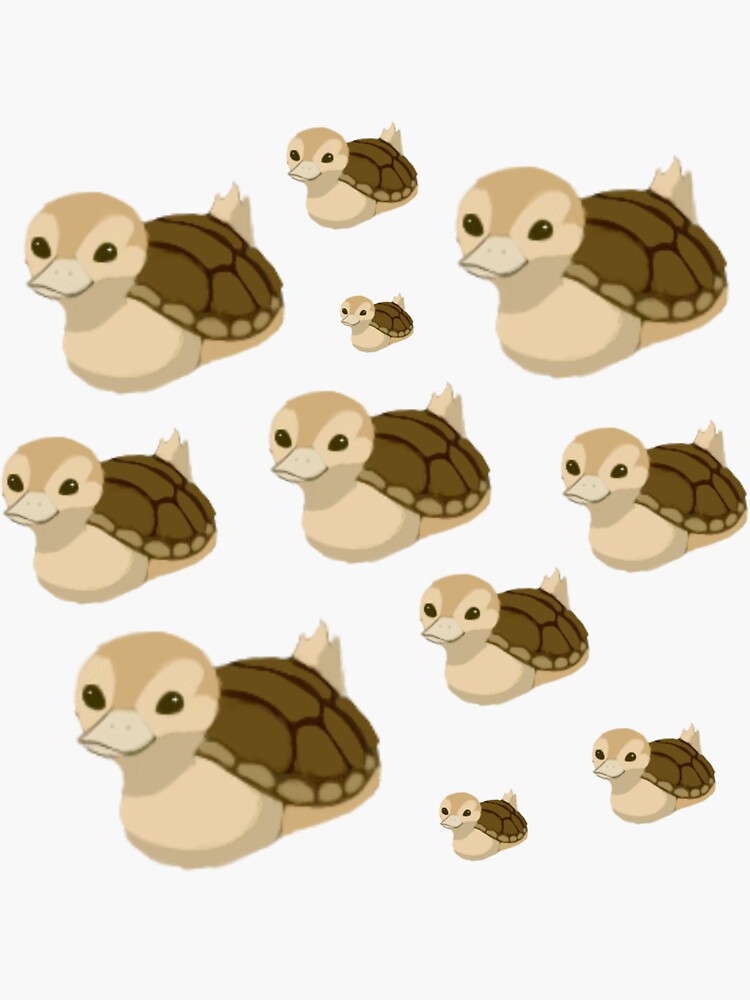 "Atla turtle duck / ducks blue legend of kora sticker pack" Sticker for ...