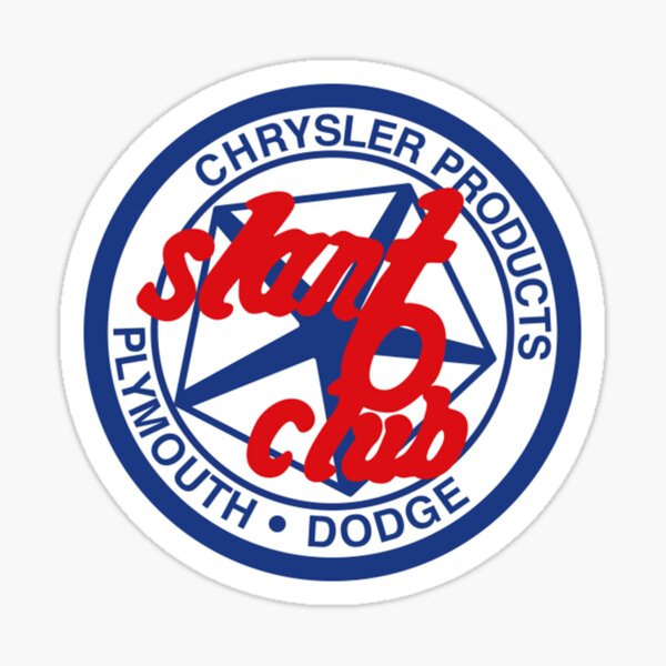 "Slant Six Slant 6 Club - Pentagram" Sticker by GibbonGifts | Redbubble