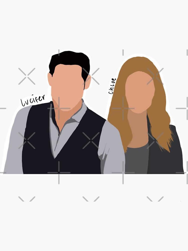 "Lucifer Morningstar and Chloe Decker sticker " Sticker for Sale by ...