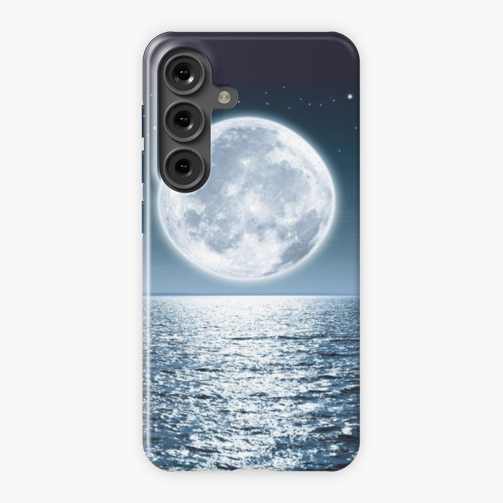"moon, full moon, sea, moon, sea" Greeting Card by Jhonnyyy | Redbubble