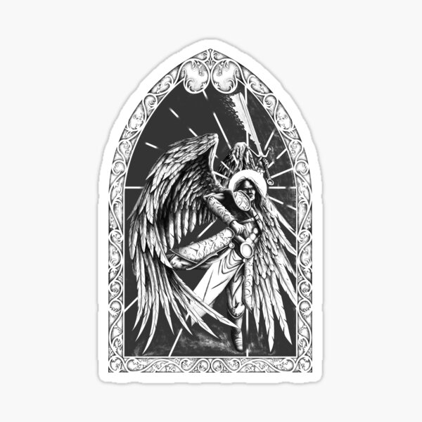"Archangel Saint Michael" Sticker by MythicComicsArt | Redbubble