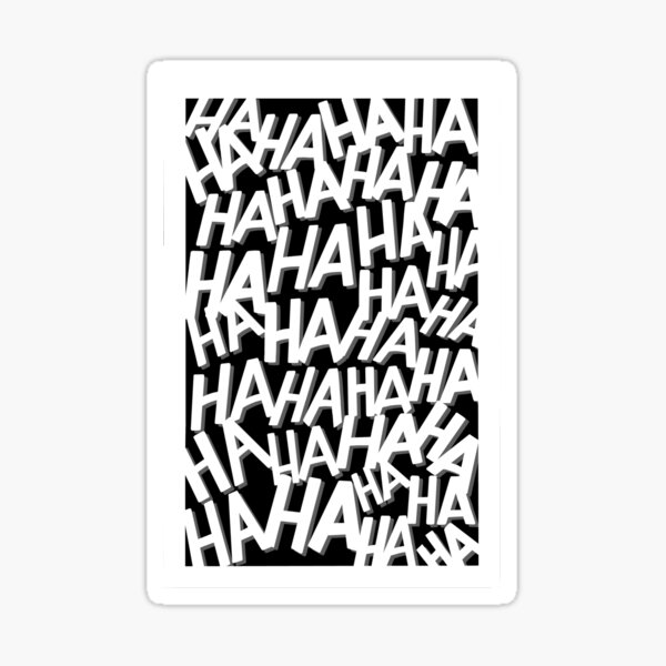 Sticker: Hahaha Joker | Redbubble