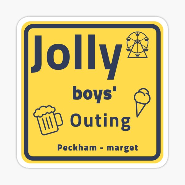 "Jolly Boys Outing " Sticker by manvithmp | Redbubble