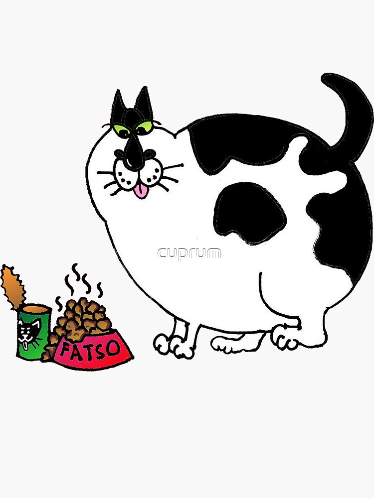 "Fatso" Sticker by cuprum | Redbubble