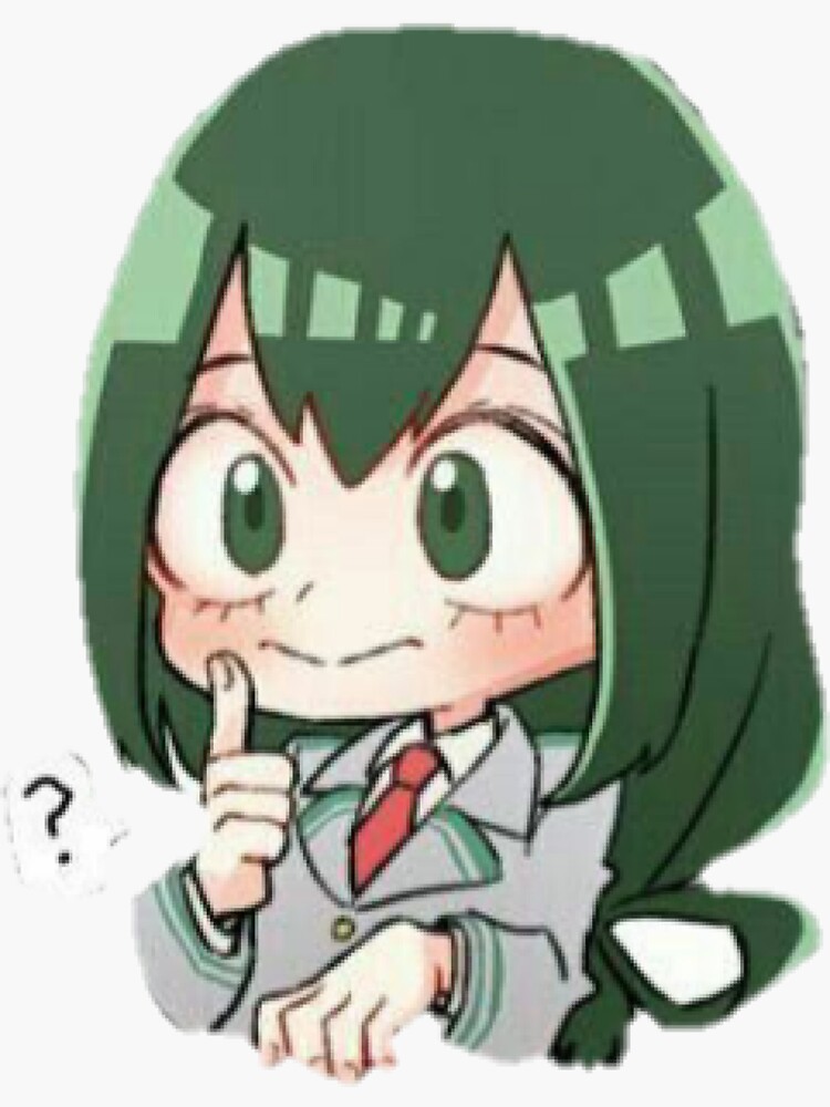 "Tsuyu Asui Ribbit" Sticker by TheMortred | Redbubble