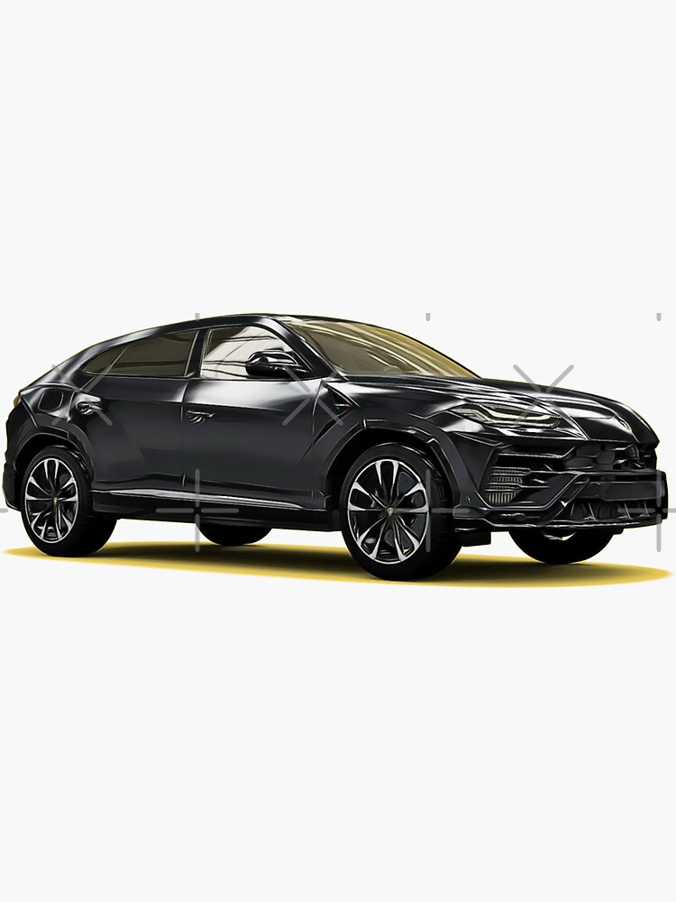 "Urus Cartoon" Sticker by Auto-Prints | Redbubble