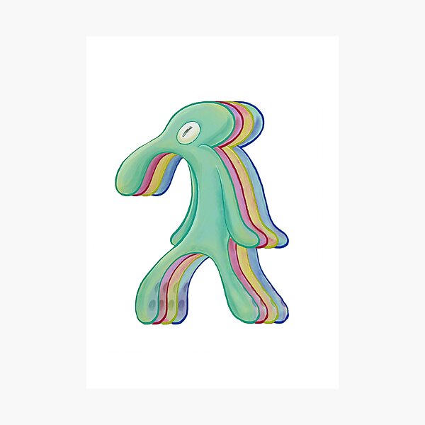 "Squidward Art Shadow Color" Photographic Print by okiiskandar18 ...