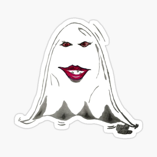 "Funny ghost" Sticker by PeterZe | Redbubble