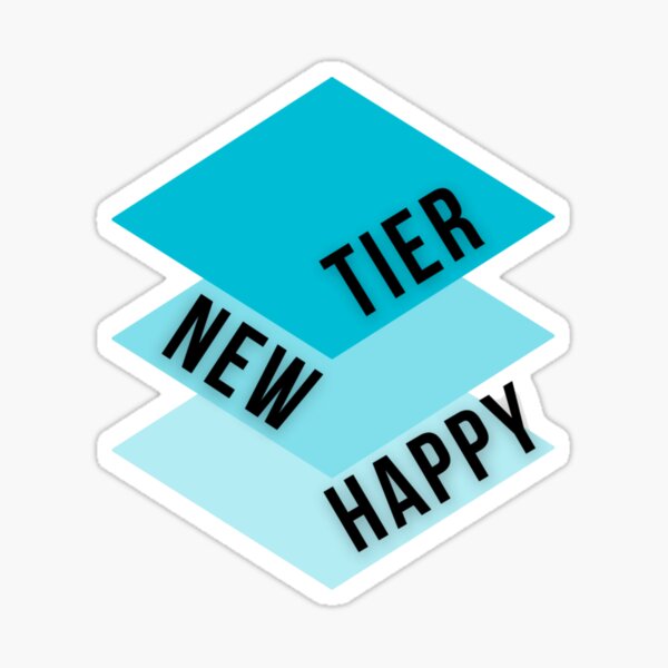 "Happy New Tier" Sticker by rajeshbj | Redbubble