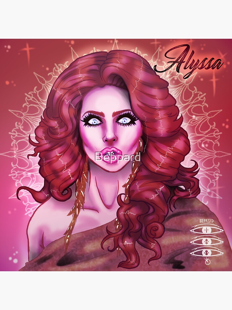 "Alyssa Edwards" Sticker for Sale by Beppard | Redbubble