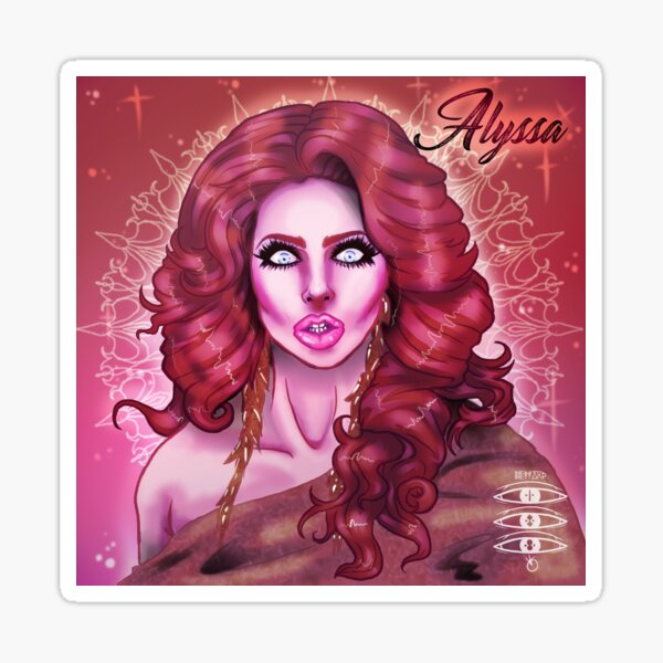 "Alyssa Edwards" Sticker for Sale by Beppard | Redbubble