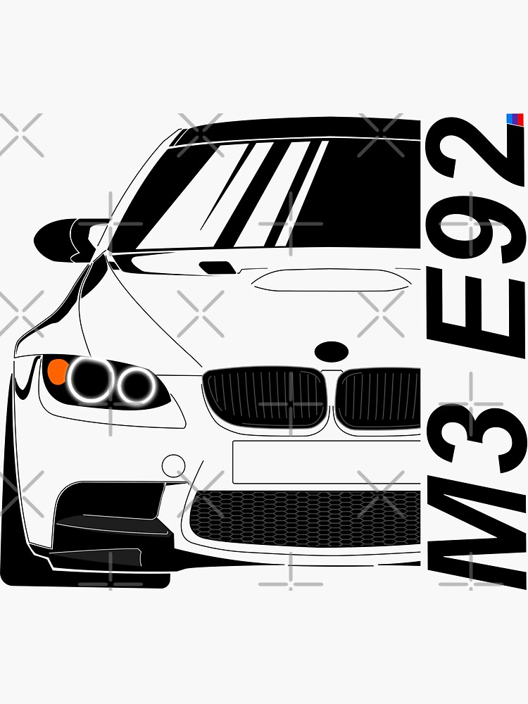"e92 m3" Sticker for Sale by dgallego | Redbubble