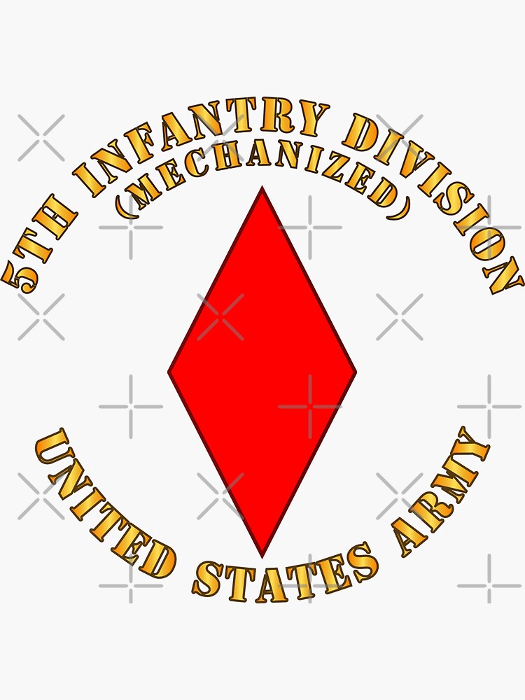 "Army - 5th Infantry Division - US Army" Sticker for Sale by twix123844 ...