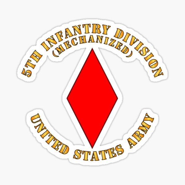 "Army - 5th Infantry Division - US Army" Sticker for Sale by twix123844 ...