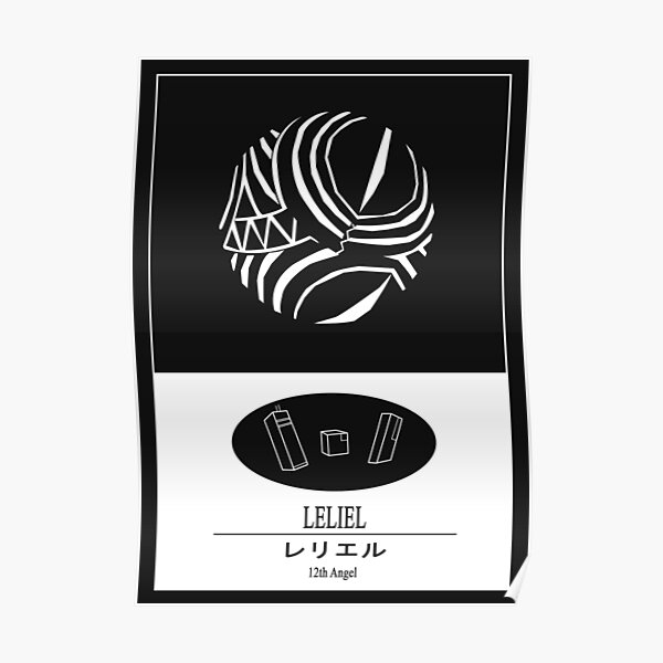 "Leliel 12th angel Neon Genesis Evangelion" Poster by TheNobleDuck ...