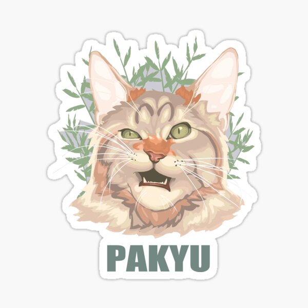 Pegatina «Gato pakyu» de Blue111 | Redbubble