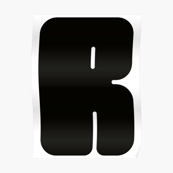 "Very Bold Letter R" Poster by mikevdmeijden | Redbubble