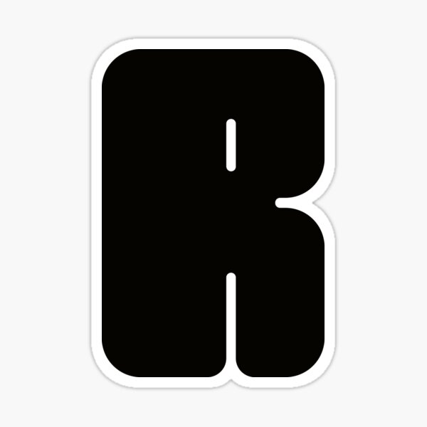 "Very Bold Letter R" Sticker for Sale by mikevdmeijden | Redbubble