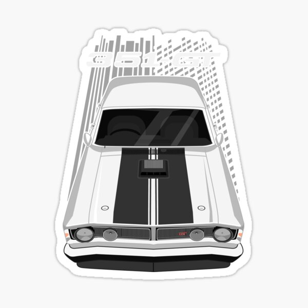 "Ford Falcon XY GTHO Phase 3 - White" Sticker for Sale by V8social ...