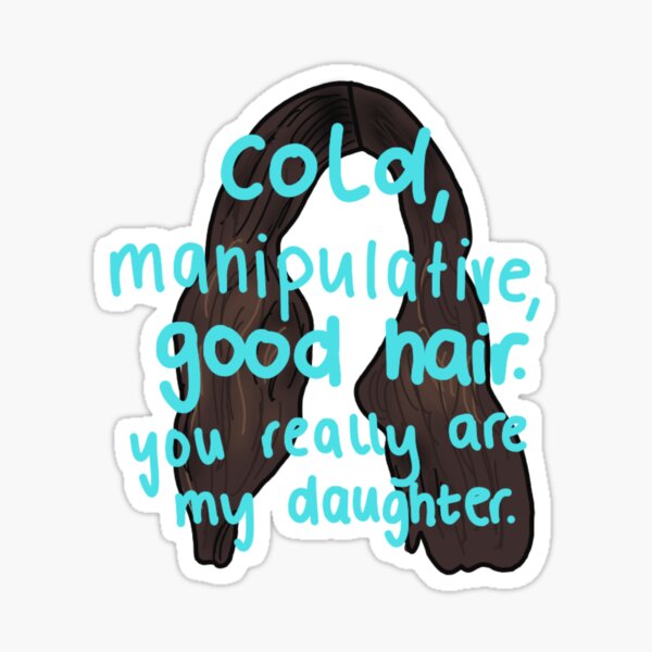 "Katherine pierce hair quote" Sticker for Sale by callliejenman | Redbubble