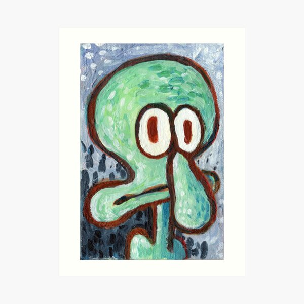 Squidward Art Prints | Redbubble