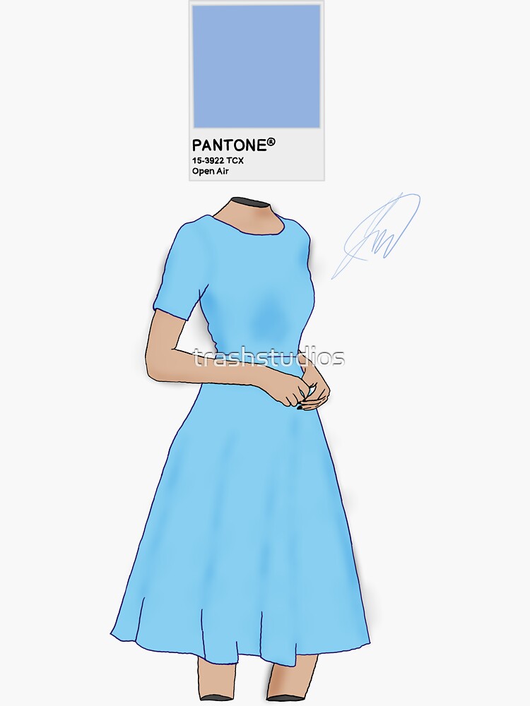 "Pantone Open Air" Sticker by trashstudios | Redbubble