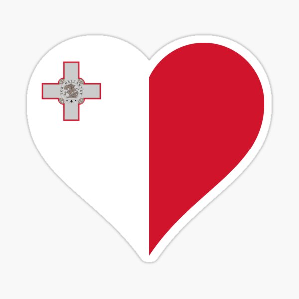 "Malta Maltese flag flag" Sticker by GeogDesigns | Redbubble
