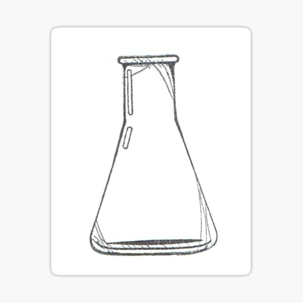 "Chemistry Beaker" Sticker for Sale by bluespecsstudio | Redbubble