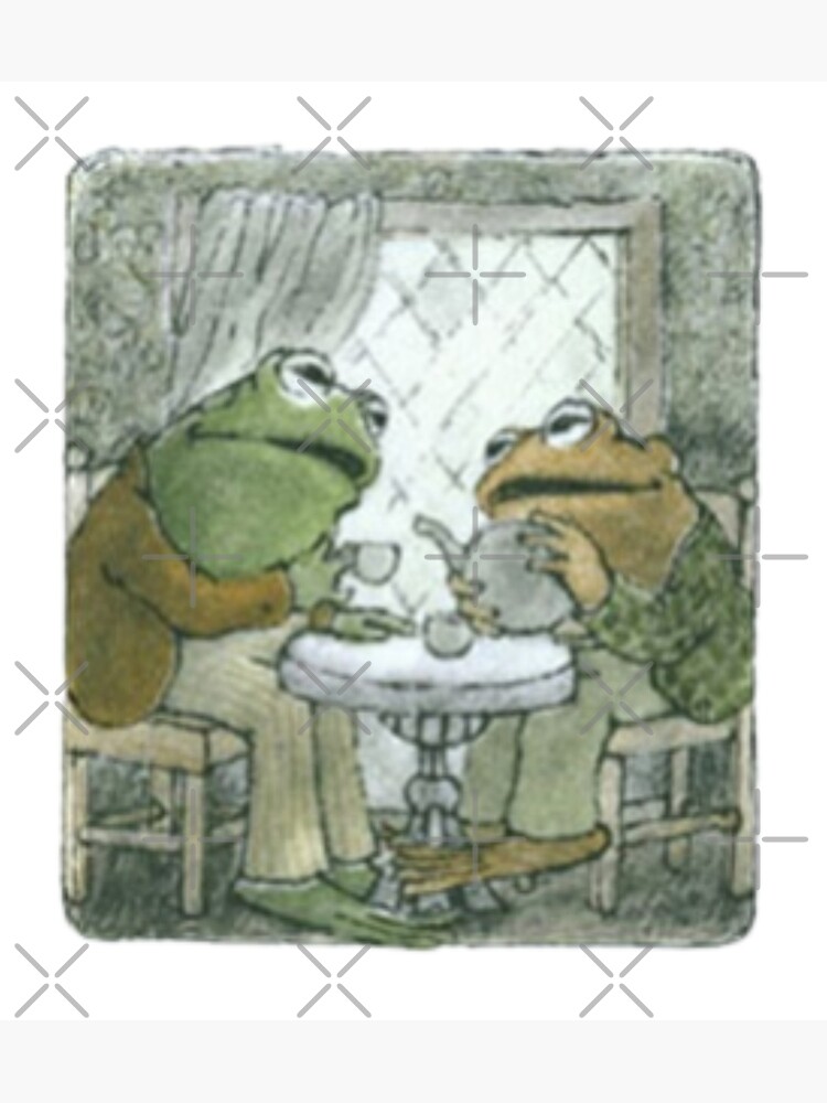 "Frog and Toad Drink Tea" Poster for Sale by Jiul | Redbubble