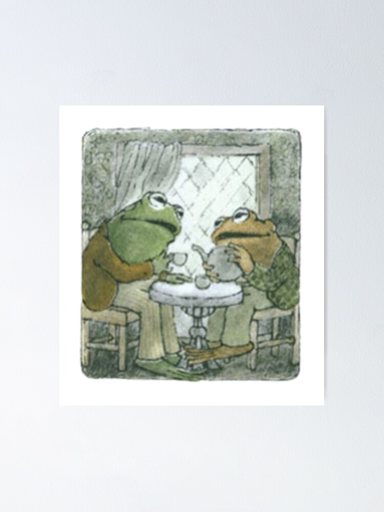"Frog and Toad Drink Tea" Poster for Sale by Jiul | Redbubble