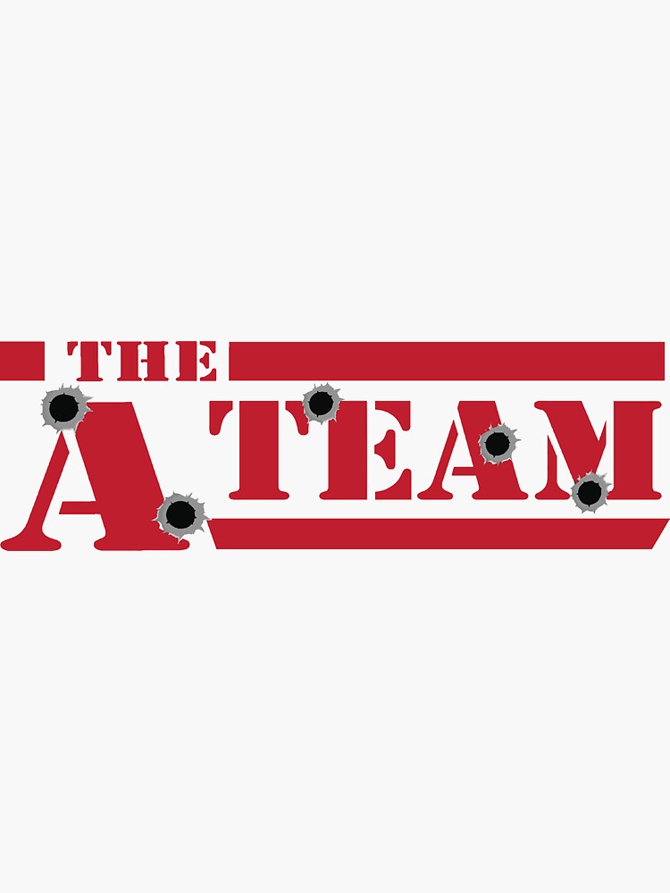 "A-Team" Sticker for Sale by Megatroll | Redbubble