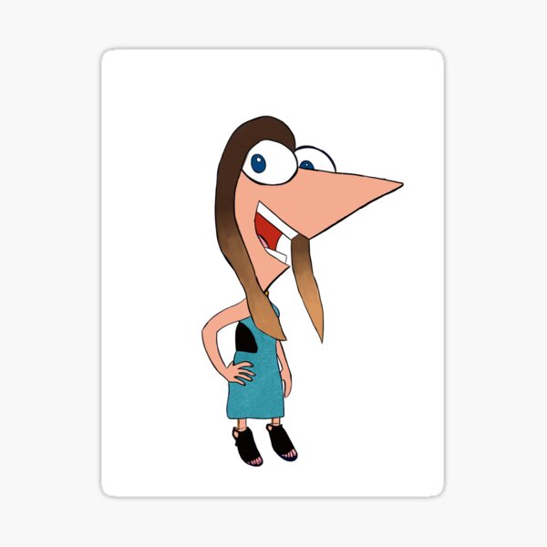 "Phineas Sticker" Sticker for Sale by oczelusniak | Redbubble