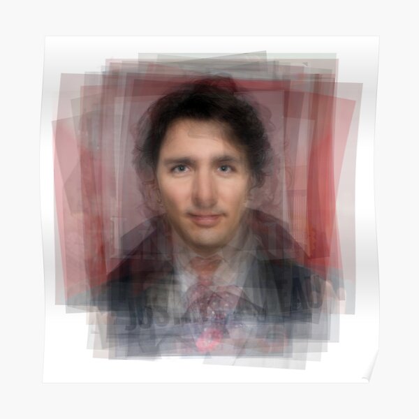 "Justin Trudeau Portrait" Poster by overlay-art | Redbubble